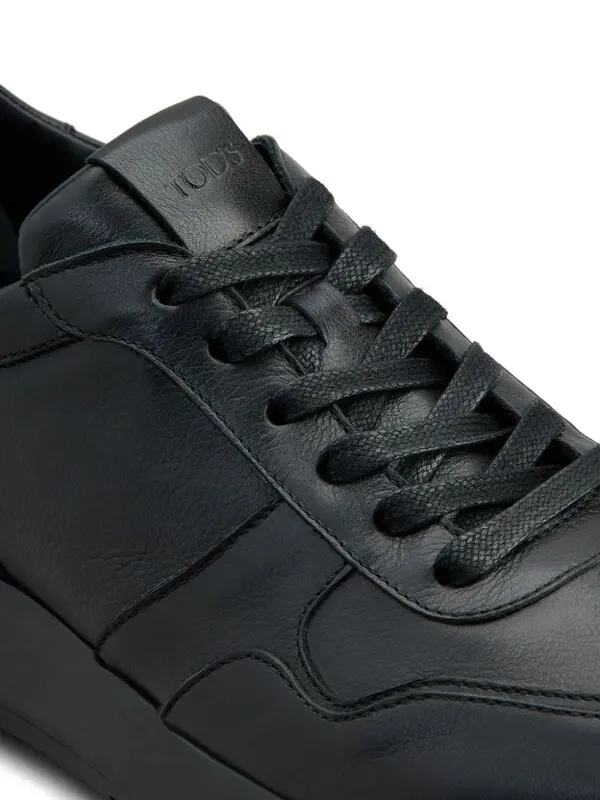 TOD'S Panelled Leather Sneakers - Black
