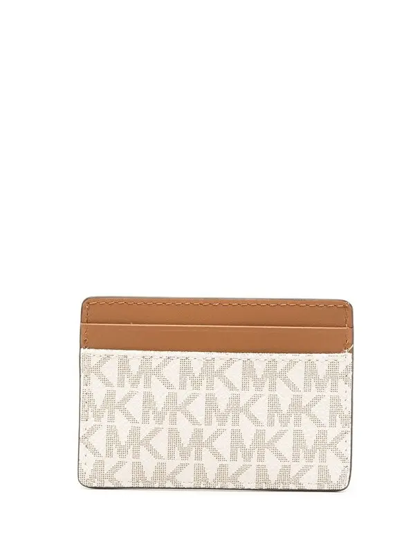 Michael Kors Monogram-print Faux-leather Wallet - Brown