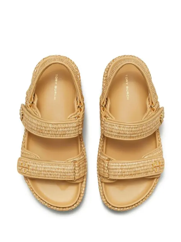 Tory Burch Kira Sport Raffia Sandals