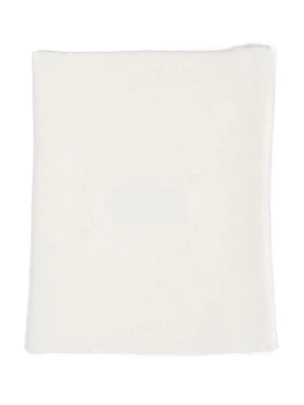 MAISON MARGIELA Four-stitch Wool Neck Warmer - White