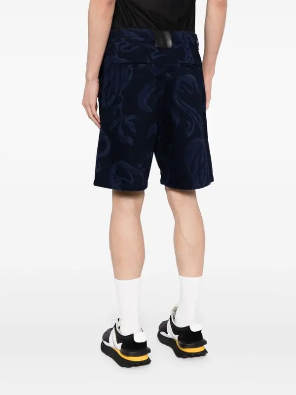 LANVIN Floral-print Denim Shorts