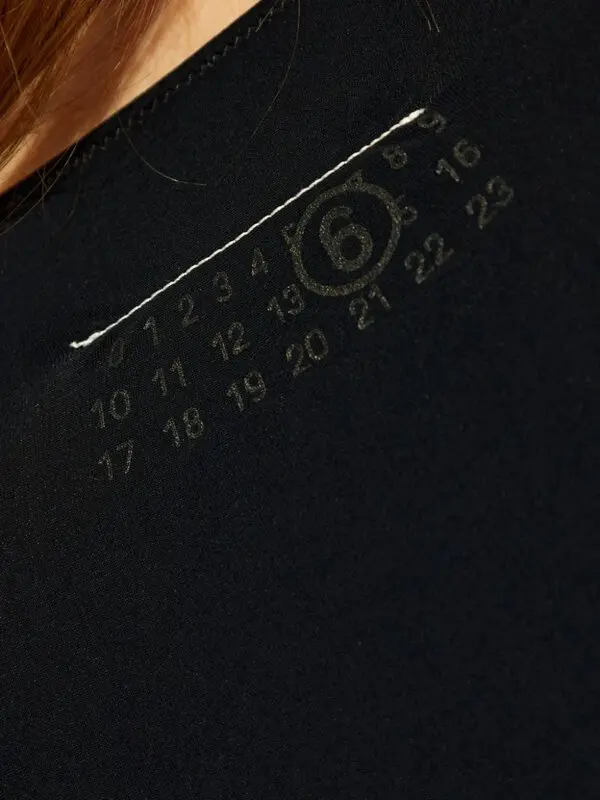 MAISON MARGIELA Numbers-motif Bodysuit - Black