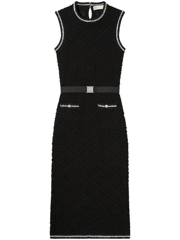 Tory Burch Pointelle-Knit Tank Dress In Black - 80% Off | Editorialist