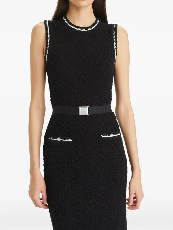 Tory Burch Pointelle-Knit Tank Dress In Black - 80% Off | Editorialist