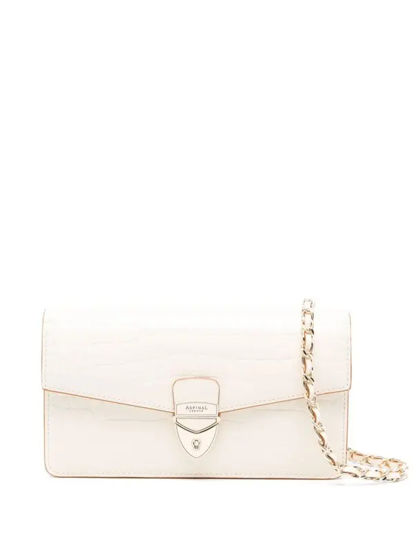 ASPINAL OF LONDON Mayfair Clutch - White