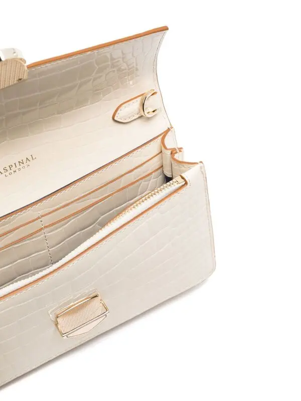 ASPINAL OF LONDON Mayfair Clutch - White