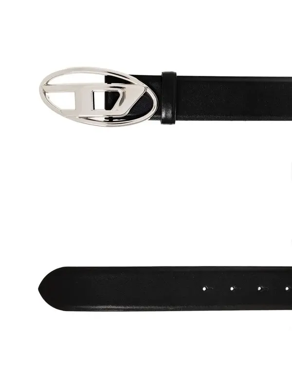 DIESEL® B-1dr Leather Belt - Black
