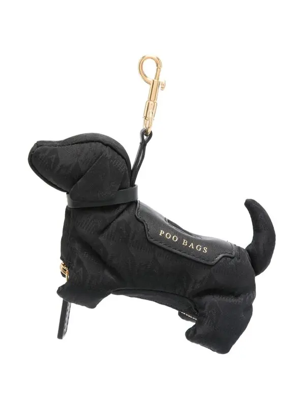 ANYA HINDMARCH Dog Poo Bag Keychain - Black