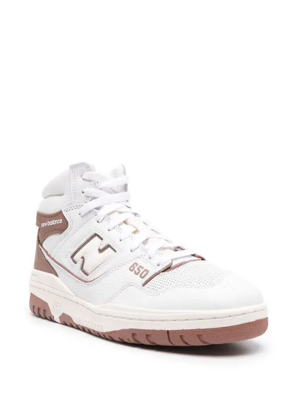 NEW BALANCE 650 Leather Sneakers - White