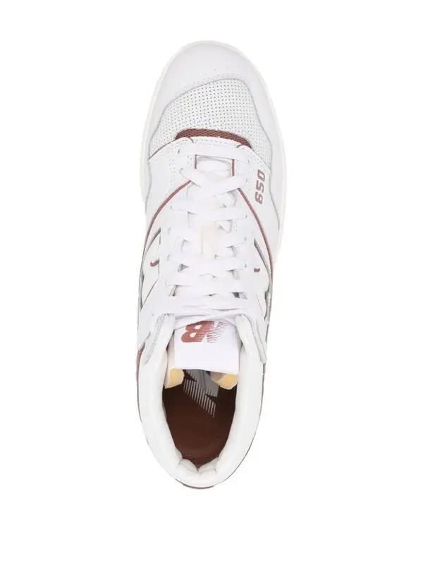 NEW BALANCE 650 Leather Sneakers - White