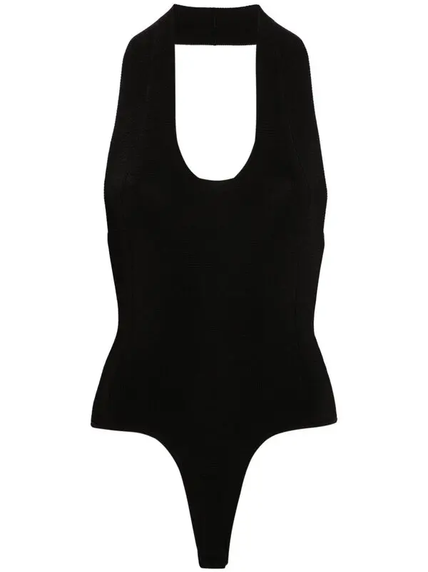 Khaite Toto Knitted Bodysuit - Black