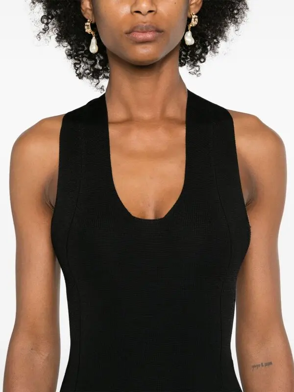 Khaite Toto Knitted Bodysuit - Black