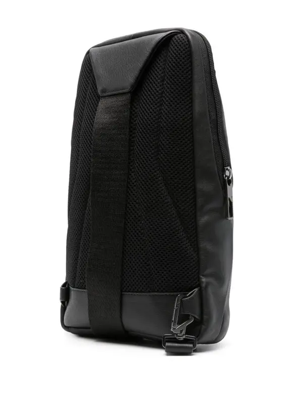 PIQUADRO Akron Leather Messenger Bag