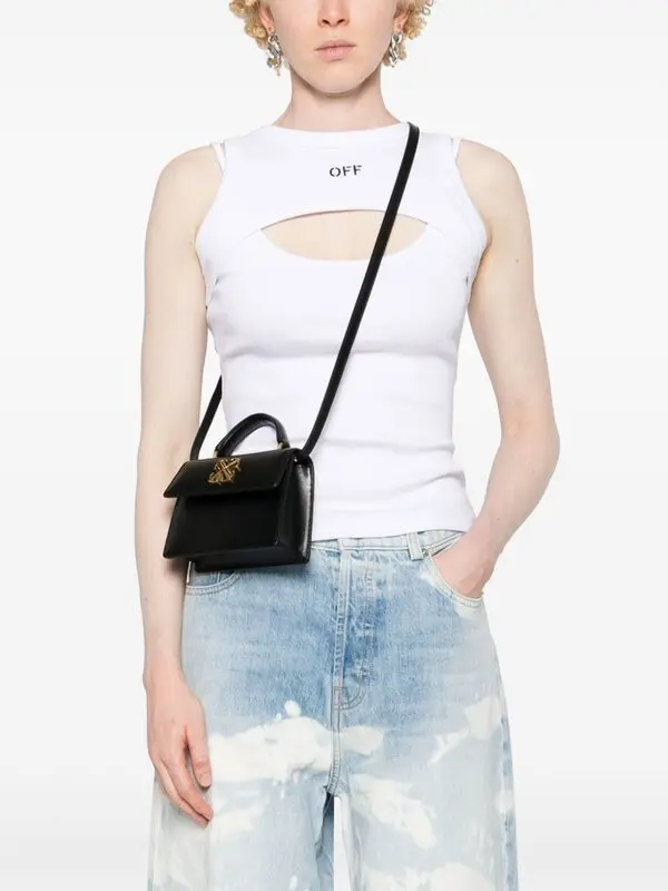 Off-White Baby Jitney Leather Shoulder Bag