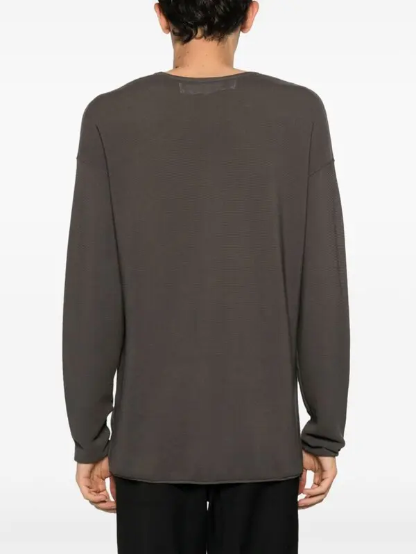 Isabel Benenato Rolled-trim Jumper