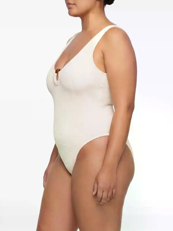 Hunza G Silk-blend Beachwear - Neutrals