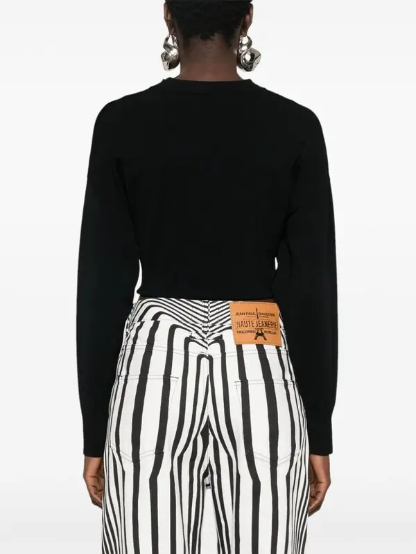Moschino Hook-detail Cropped Sweatshirt