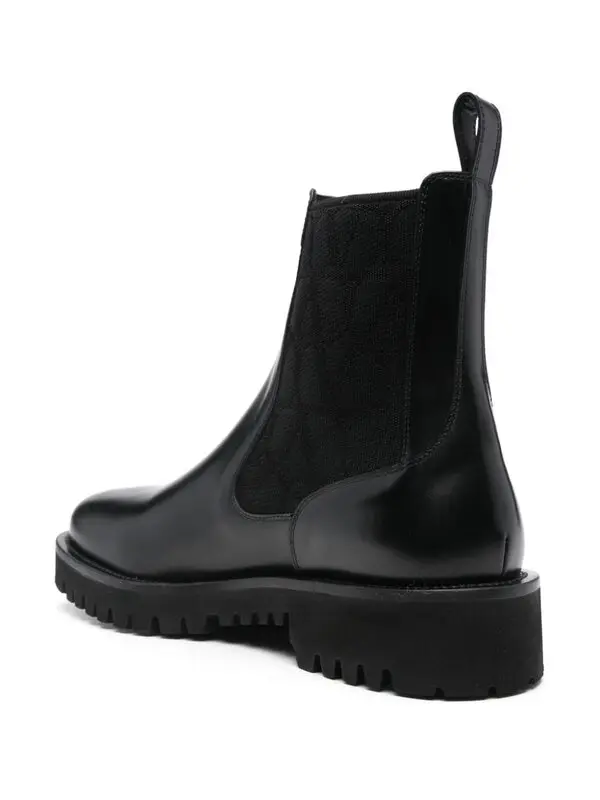 Valentino Garavani Toile Iconographe Leather Chelsea Boots