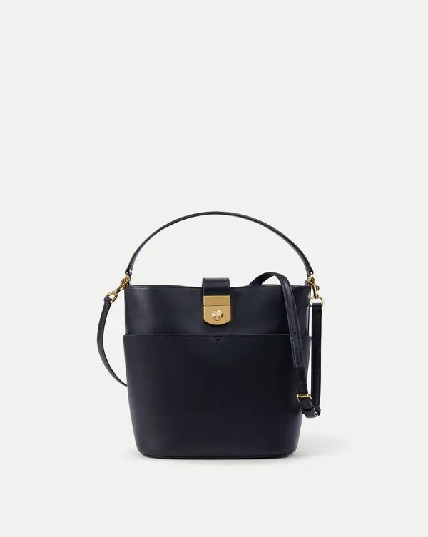 Veronica Beard Small Crest Lock Bucket Bag