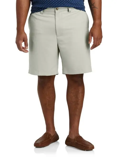 OAK HILL BY DXL Microfiber Shorts - Khaki