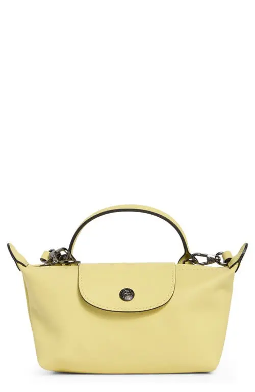 Longchamp Le Pliage Xtra Leather Clutch - Lime