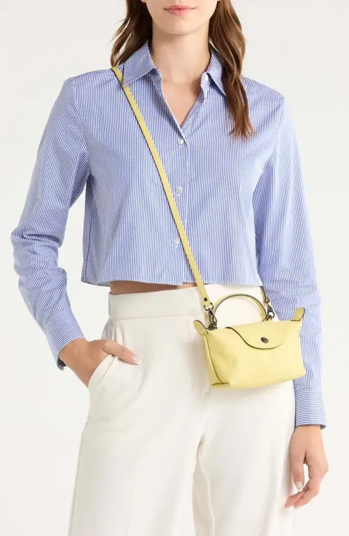 Longchamp Le Pliage Xtra Leather Clutch - Lime