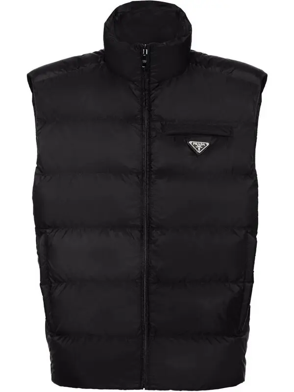 Prada Re-Nylon Padded Vest In Black - 14% Off | Editorialist