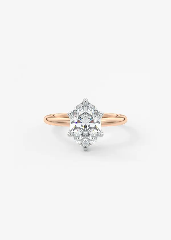 FRANK DARLING Bloom Royale Oval Engagement Ring - Yellow Gold