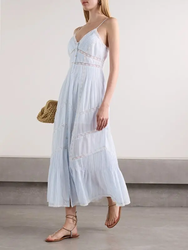 white christmas dresses LoveShackFancy | Esilda Cotton Midi Dress
