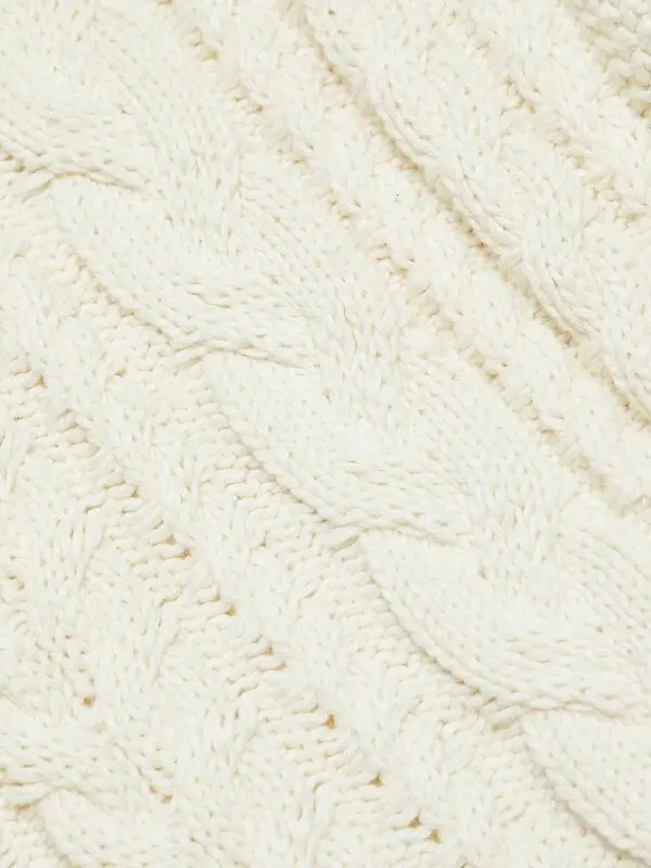 Jenni Kayne Cotton Cable-knit Zip Sweater