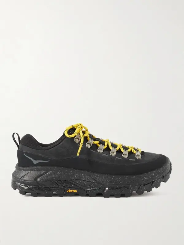 HOKA® Tor Summit Nubuck And Mesh Sneakers - Black