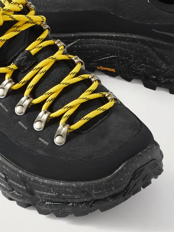 HOKA® Tor Summit Nubuck And Mesh Sneakers - Black