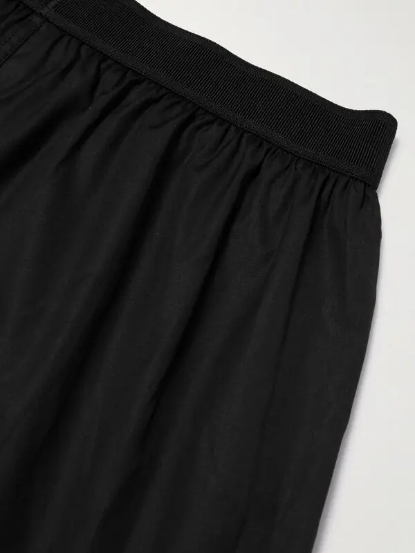 TOM FORD Stretch-cotton Poplin Boxer Shorts - Black