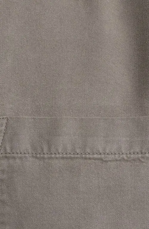 Ag Aiden Solid Lyocell Button-up Shirt - Light Sterling