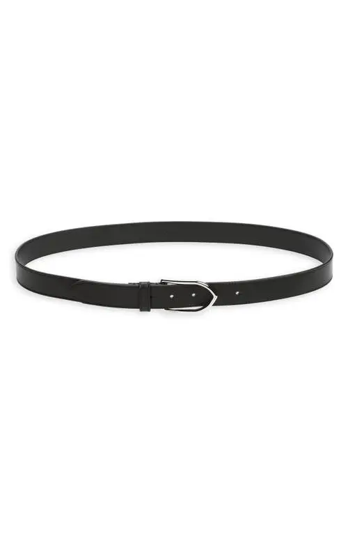 Jacquemus La Ceinture Bambino Leather Belt - Black/ Silver