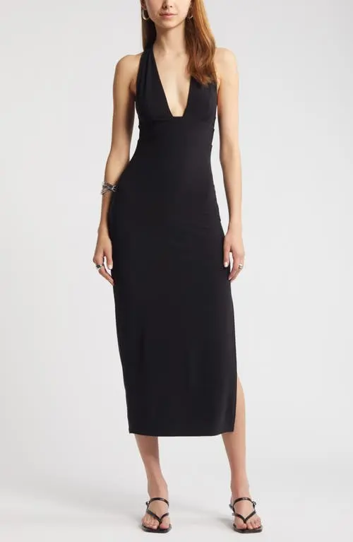 OPEN EDIT Plunge Neck Dress