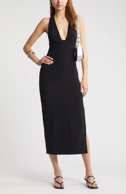 OPEN EDIT Plunge Neck Dress