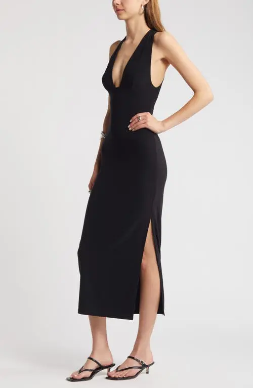 OPEN EDIT Plunge Neck Dress