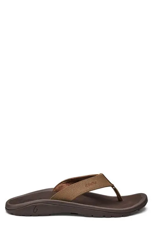 Olukai Ohana Flip-flop - Tan / Dk Java