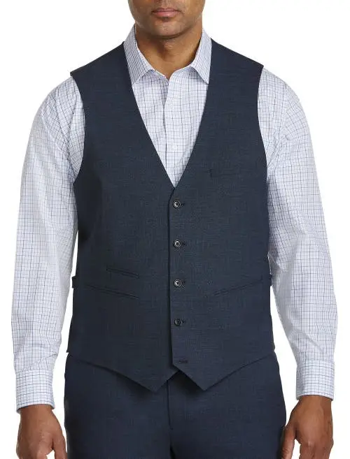 SYNRGY BY DXL Performance Mélange Suit Vest - Blue