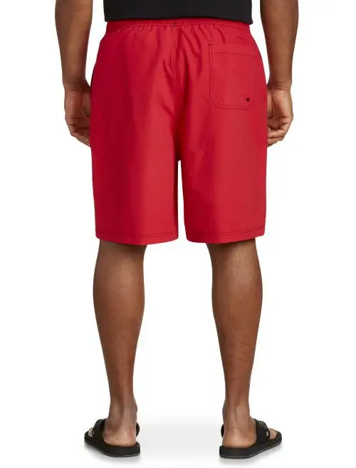 HARBOR BAY BY DXL Big & Tall Swim Trunks - Red
