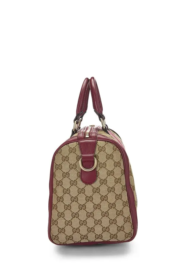 Gucci Original Gg Canvas Web Boston Bag