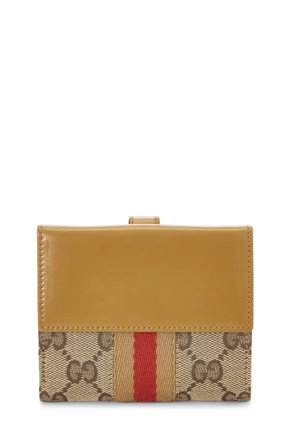 Gucci Original Gg Canvas Compact Wallet