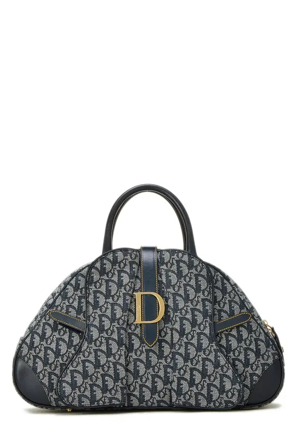 Dior Trotter Canvas Saddle Bowler - Navy