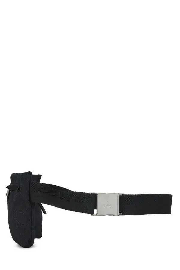 Gucci Gg Double Pocket Waist Pouch - Black