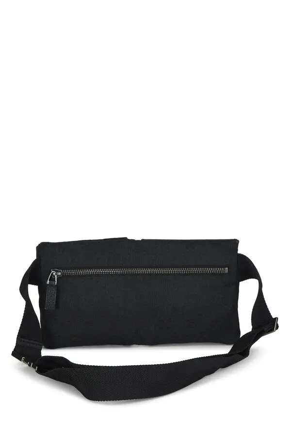Gucci Gg Double Pocket Waist Pouch - Black
