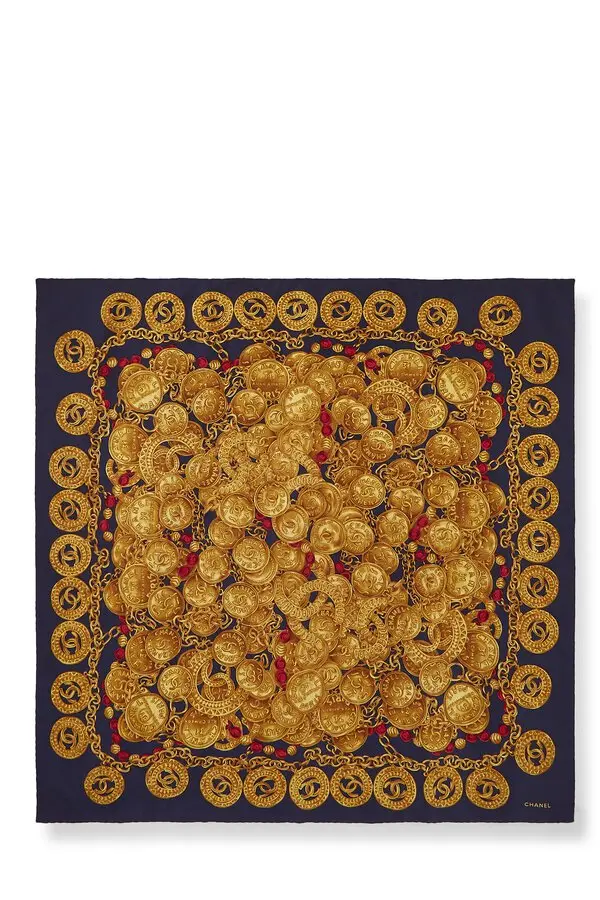 Chanel Silk 'cc' Charm Scarf