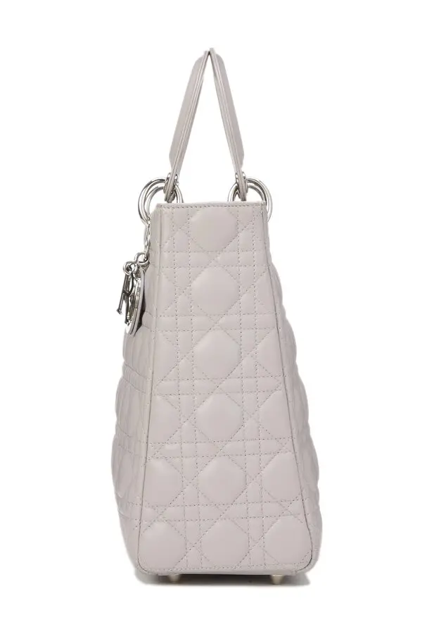 Dior Cannage Quilted Lambskin Lady - Purple