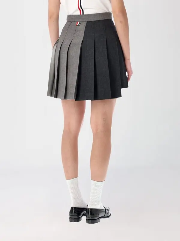 Thom Browne Pleated Skirt - Grey