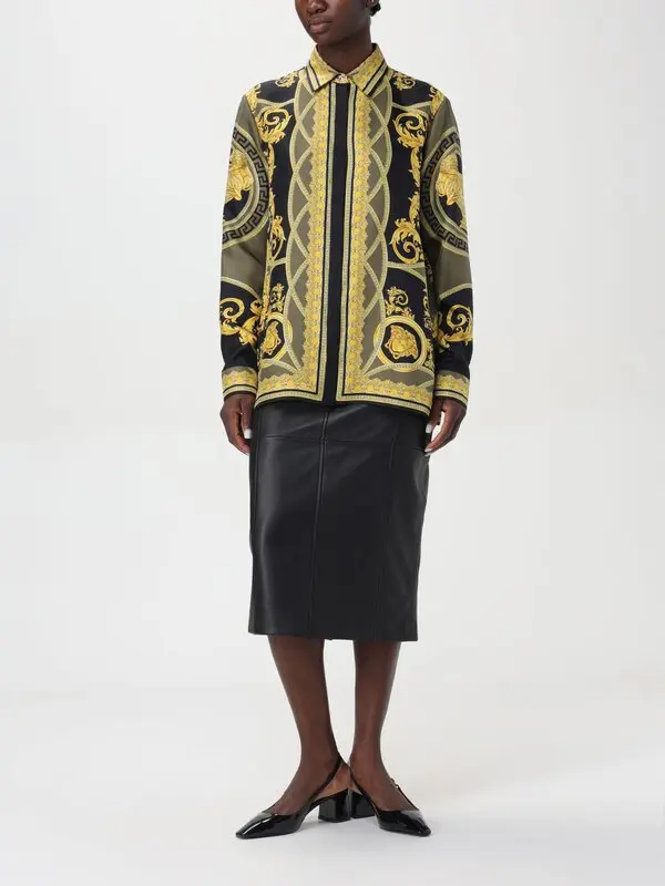 Versace Medusa Print Shirt - Black